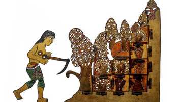 Shadow puppet - The British Museum: Islamic Gallery